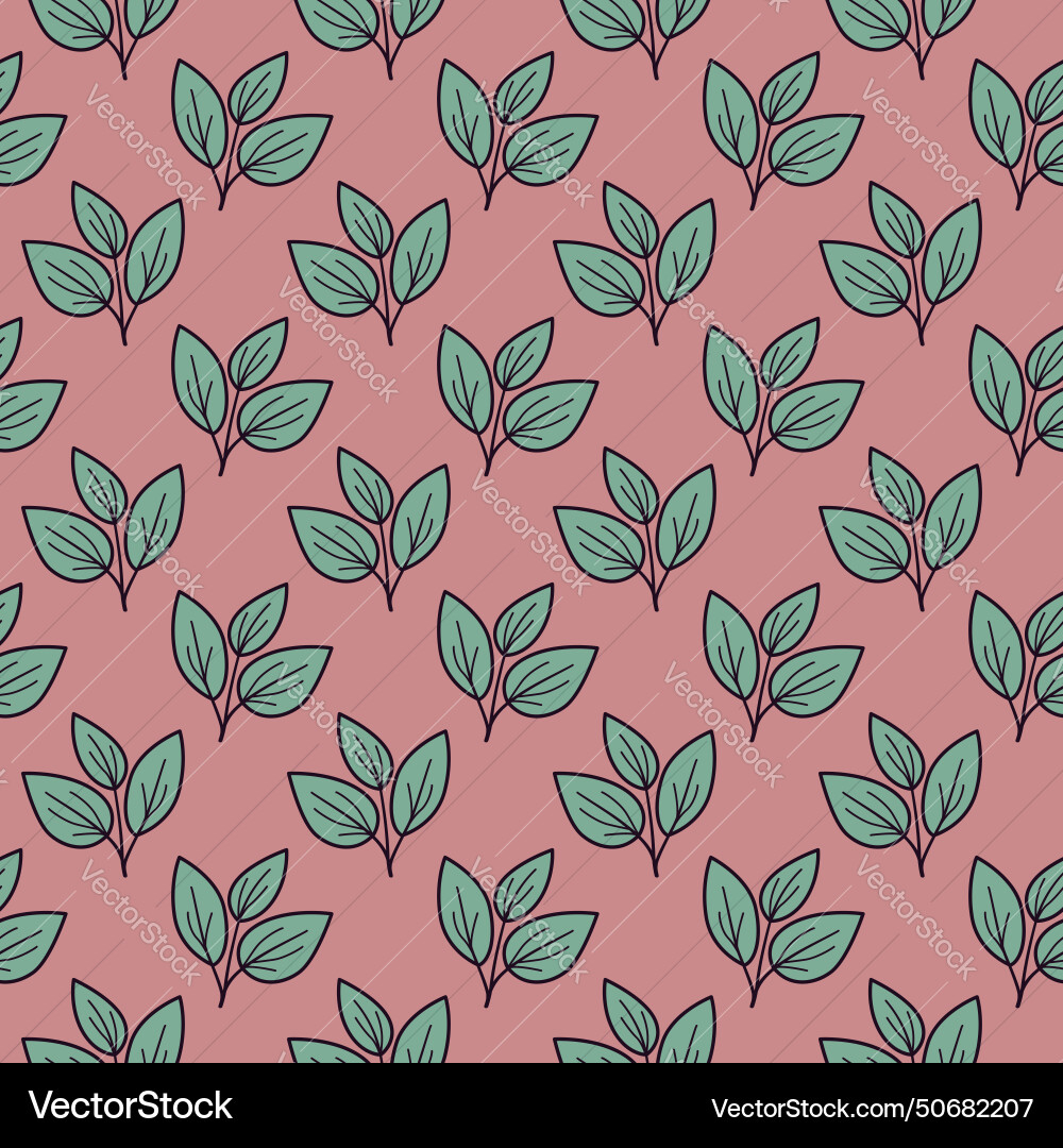 Hand drawn floral pattern design simple ornament Vector Image