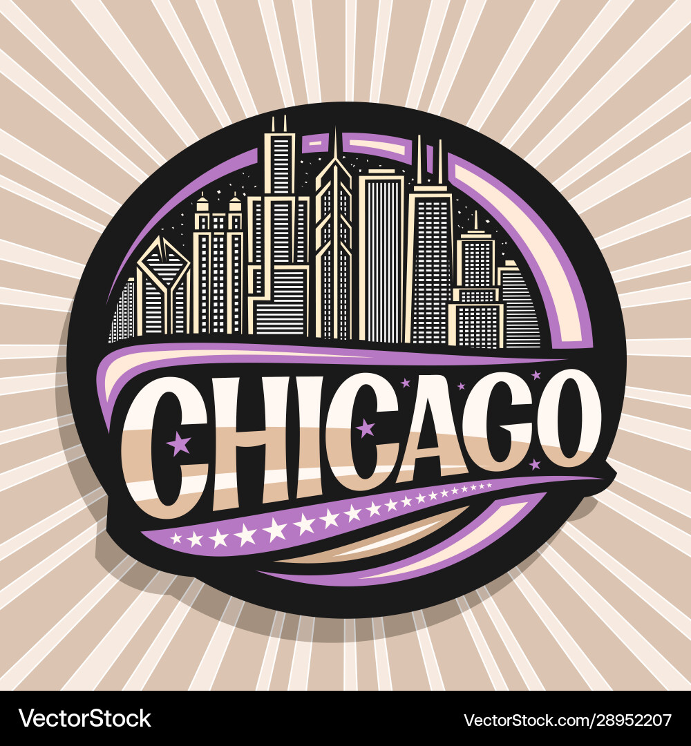Logo for chicago Royalty Free Vector Image - VectorStock