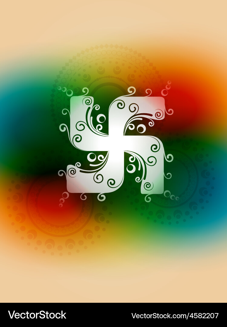 Swastik symbol Royalty Free Vector Image - VectorStock