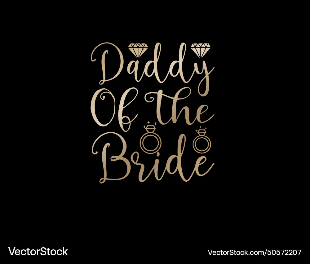Wedding lettering t-shirt design Royalty Free Vector Image