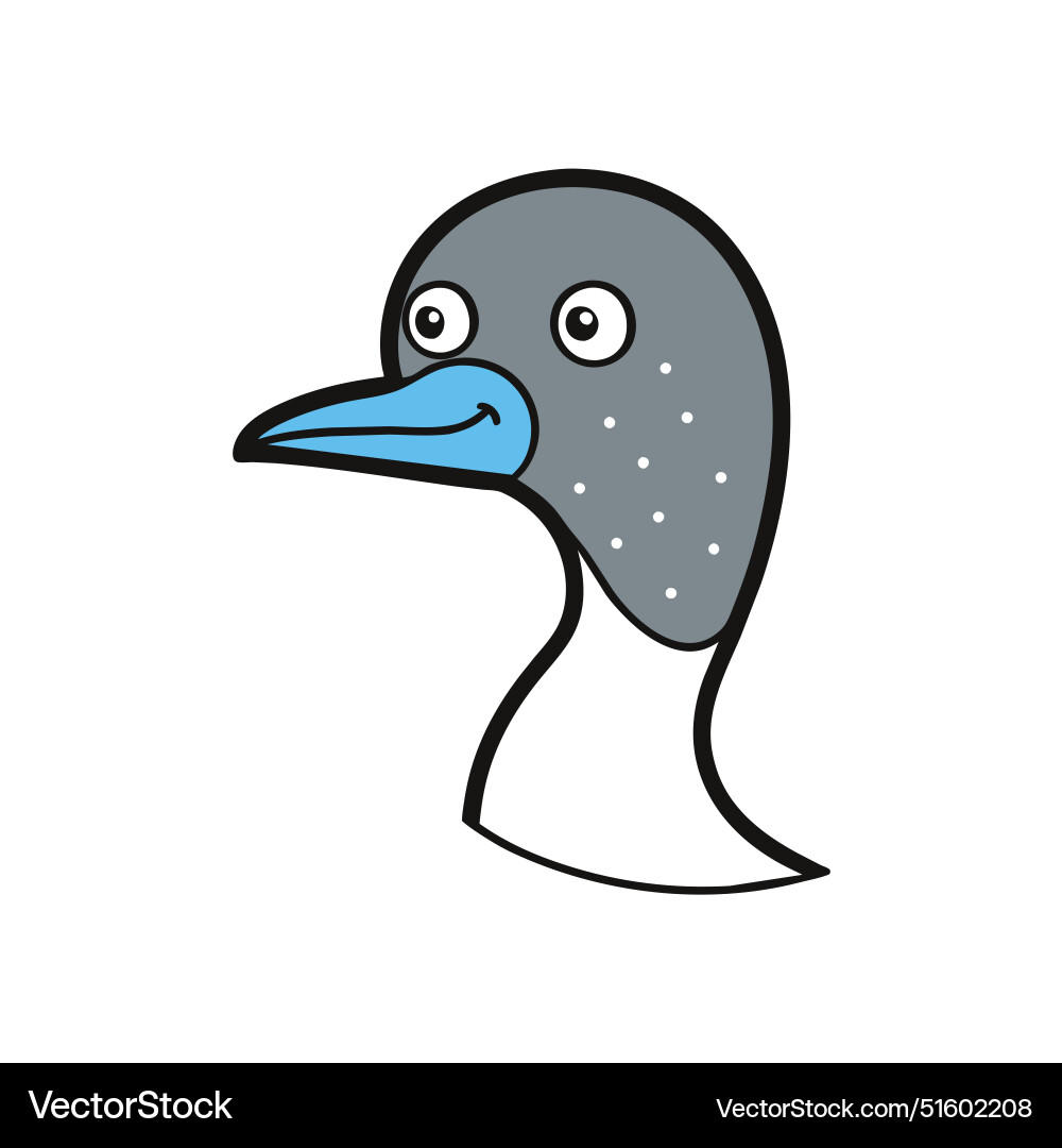 Arctic Loon Bird Icon - Crying Royalty Free Vector Image