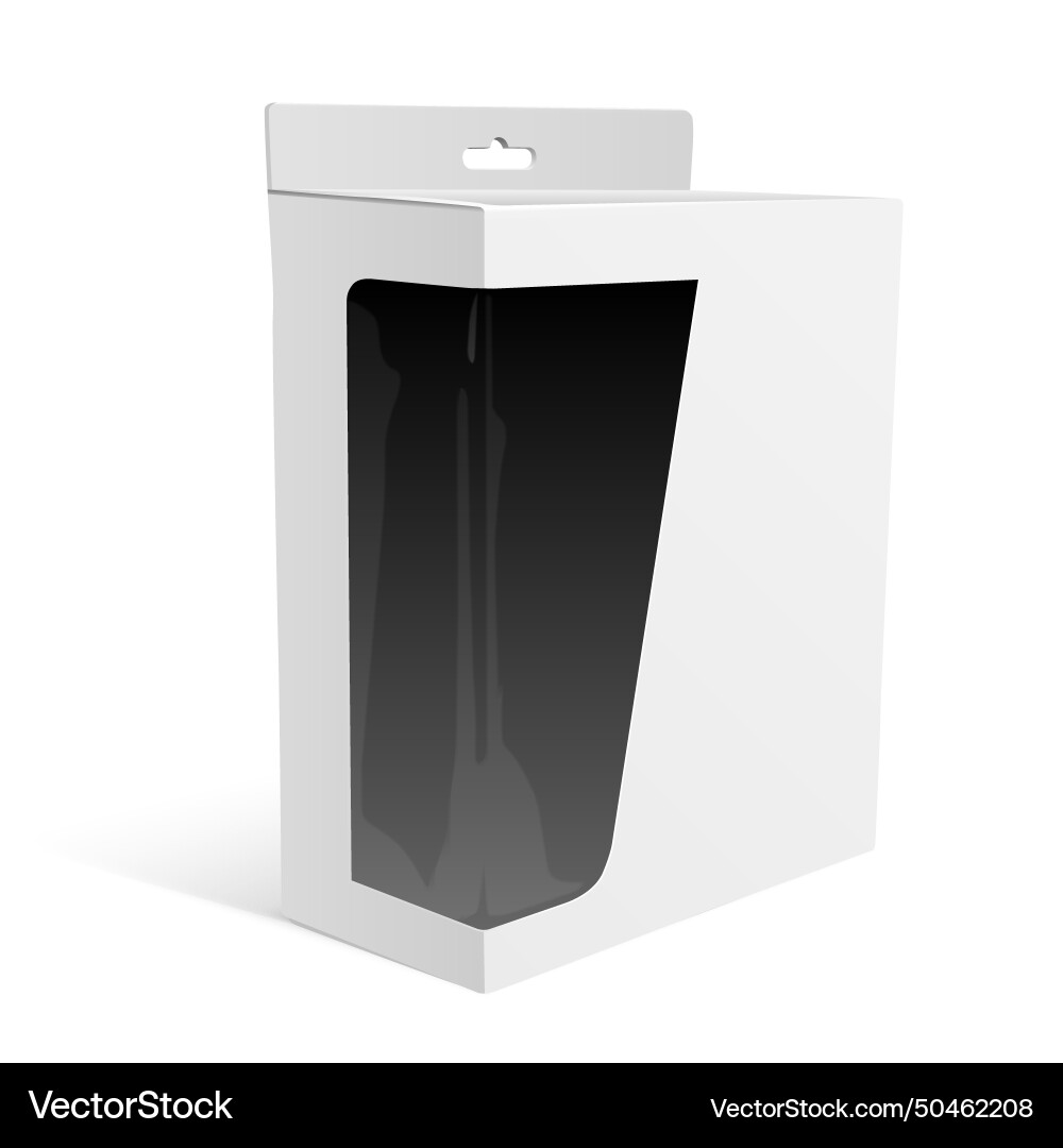 Blank paper box Royalty Free Vector Image - VectorStock