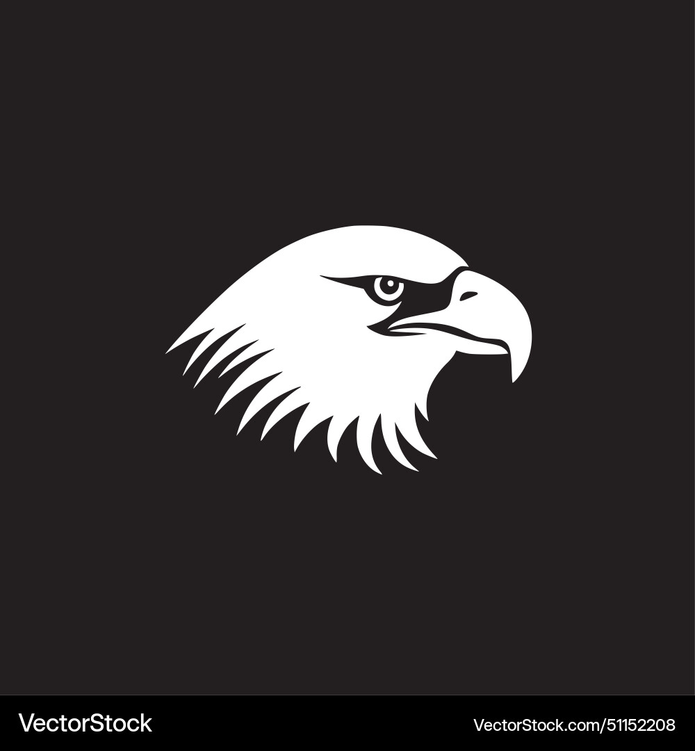 Eagle - minimalist and simple silhouette Vector Image