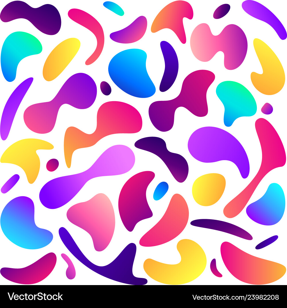 Fluid Shapes & Liquid Splash Royalty Free Vector Image