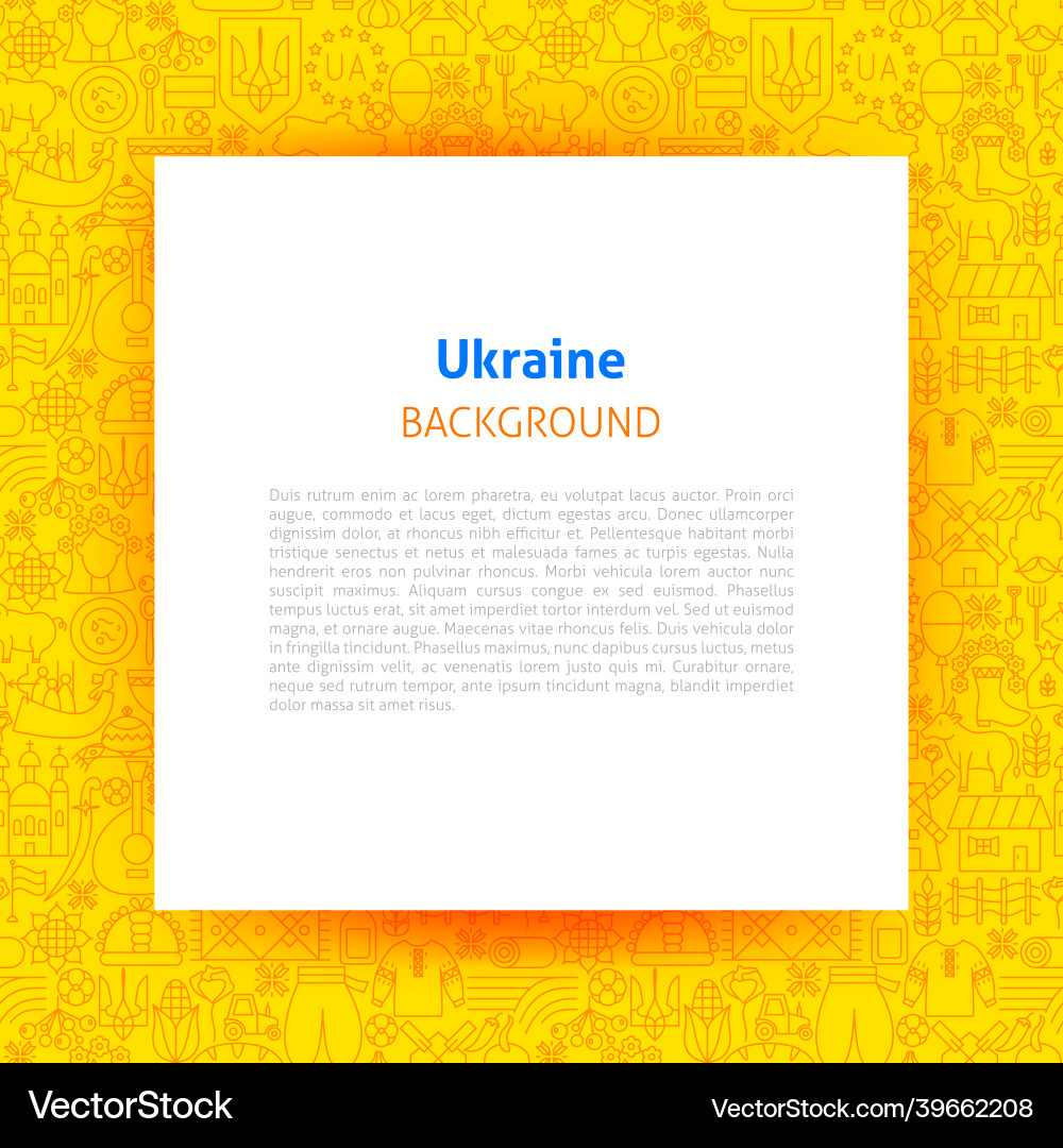 Ukraine paper template Royalty Free Vector Image
