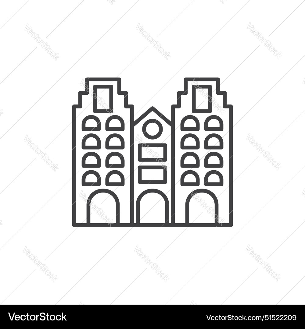 Amsterdam icon Royalty Free Vector Image - VectorStock