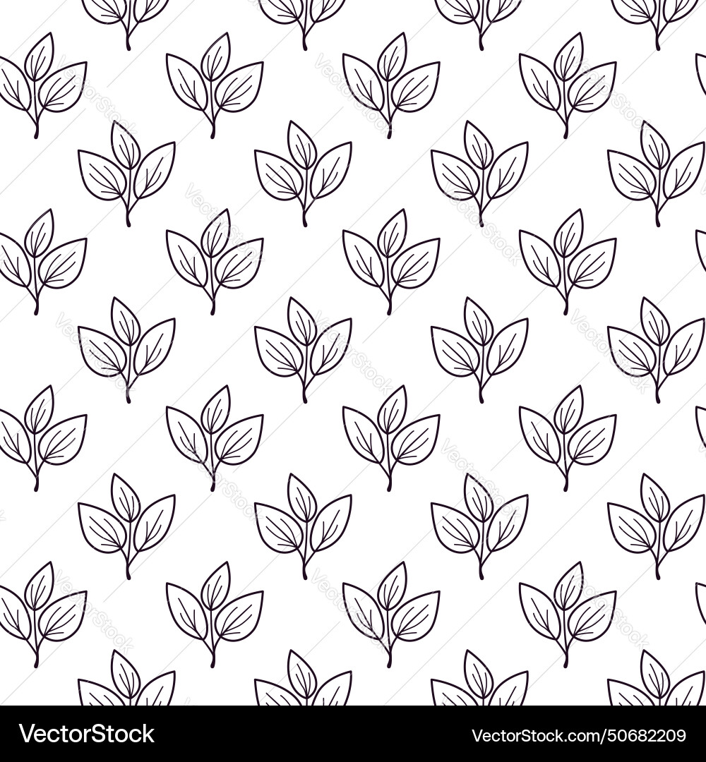 Hand drawn floral pattern design simple ornament Vector Image