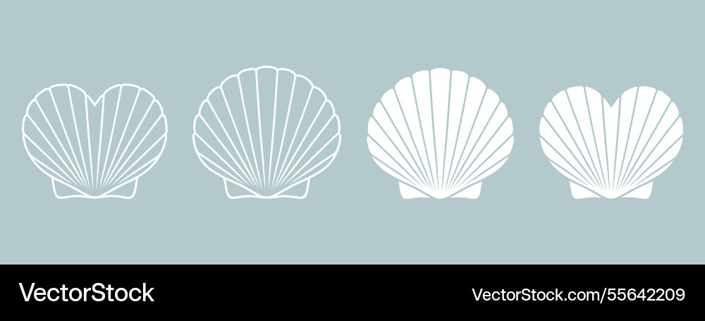 Scallop Royalty Free Vector Image - VectorStock