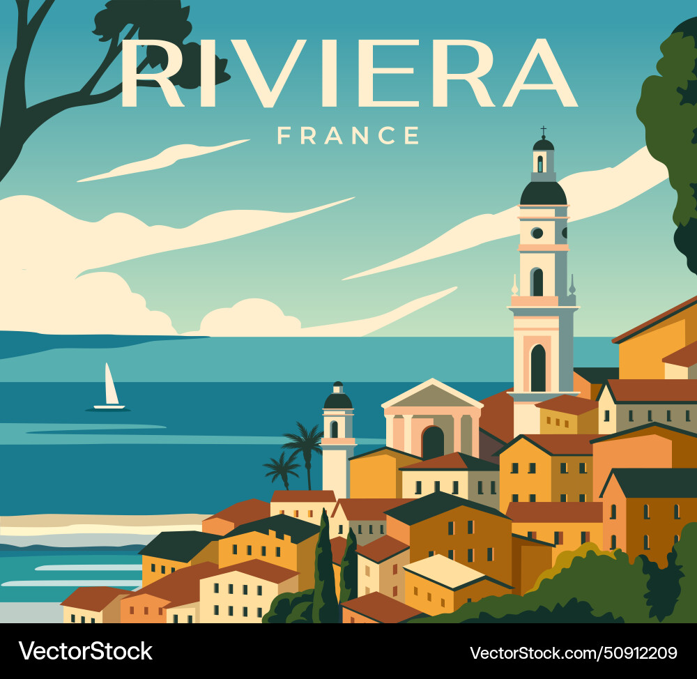 Travel destination poster Royalty Free Vector Image