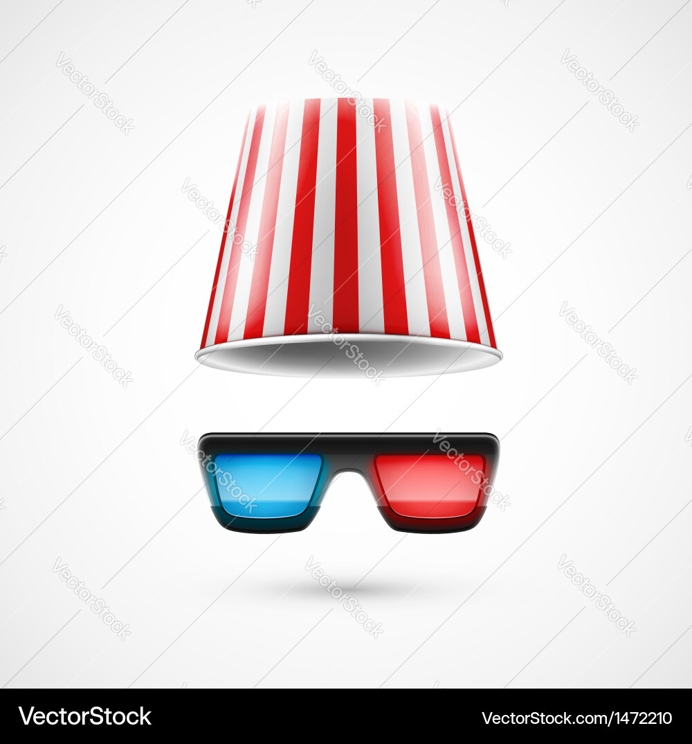 Accessories film fan Royalty Free Vector Image