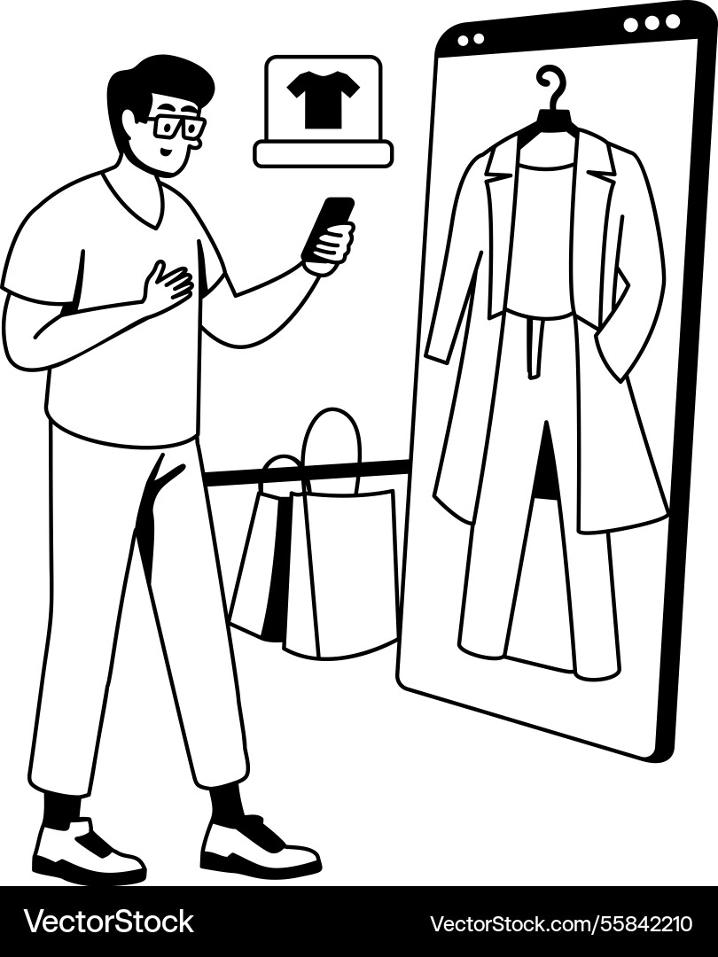 Ar cooking in glyph style Royalty Free Vector Image