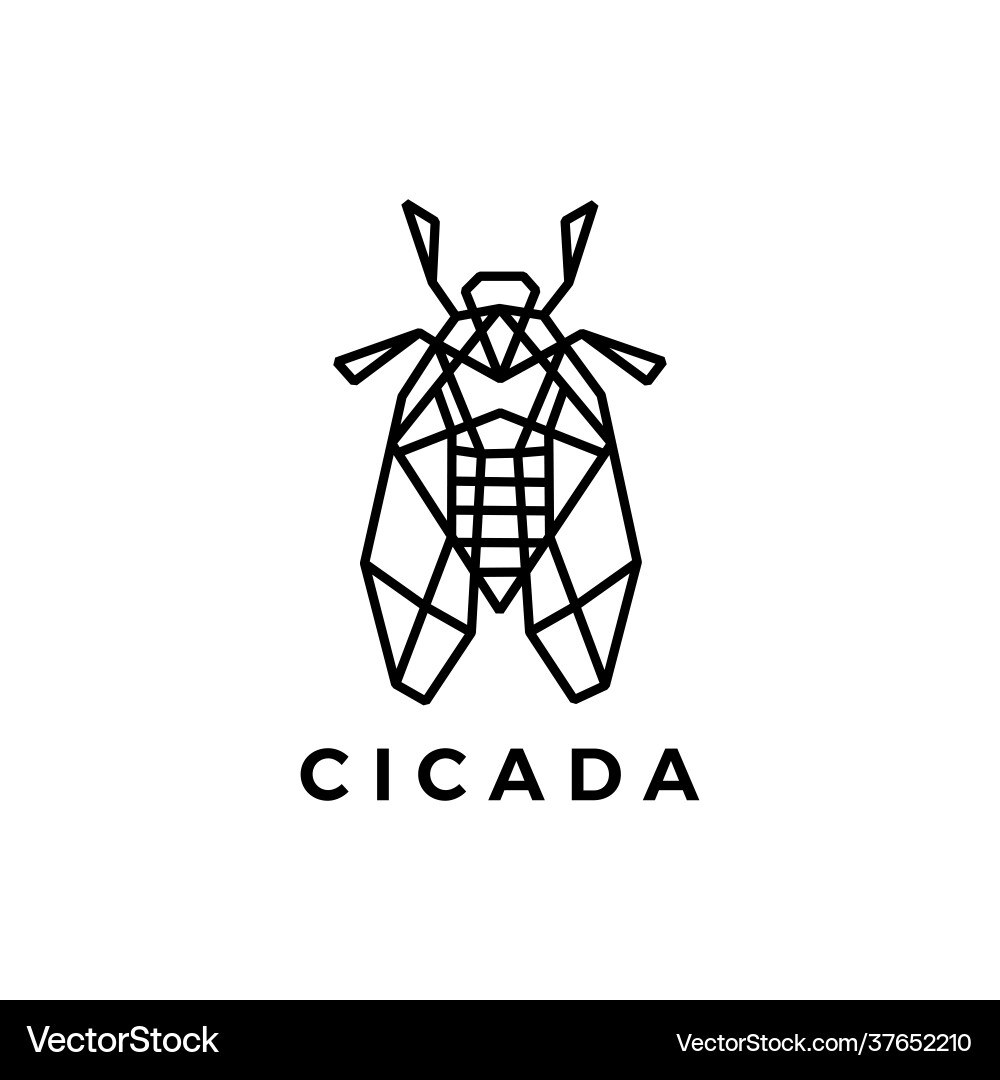 Cicada logo icon Royalty Free Vector Image - VectorStock