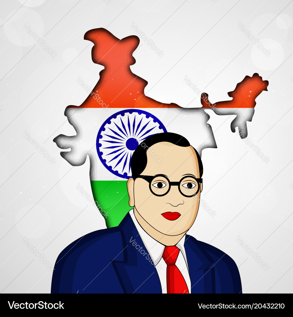 Dr b r ambedkar Royalty Free Vector Image - VectorStock