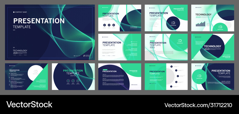 Modern Business Presentation Templates Royalty Free Vector