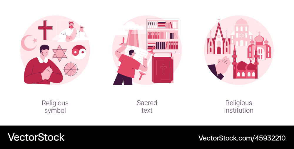 Religious practice abstract concept Royalty Free Vector