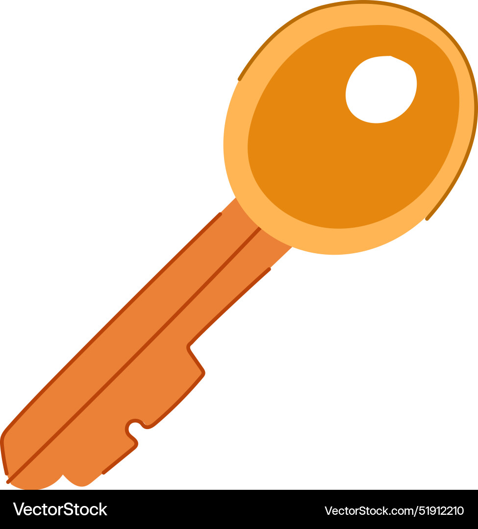 Secure key cartoon Royalty Free Vector Image - VectorStock