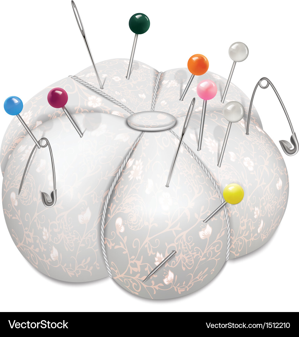 Sewing Pin Cushion Royalty Free Vector Image - VectorStock