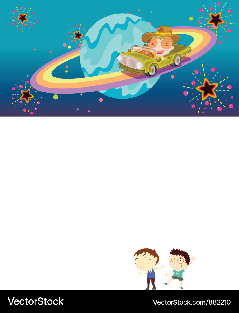 Space scene Royalty Free Vector Image - VectorStock