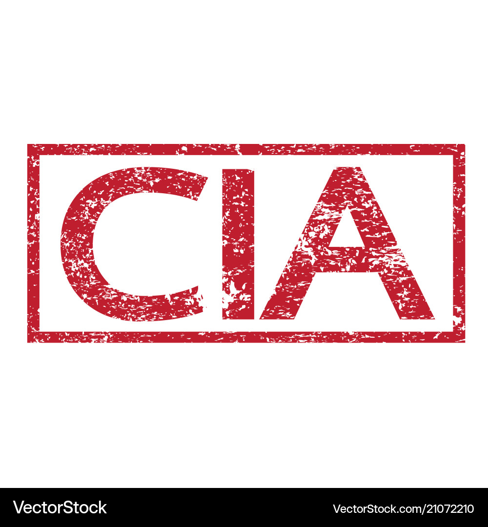Stamp text cia Royalty Free Vector Image - VectorStock