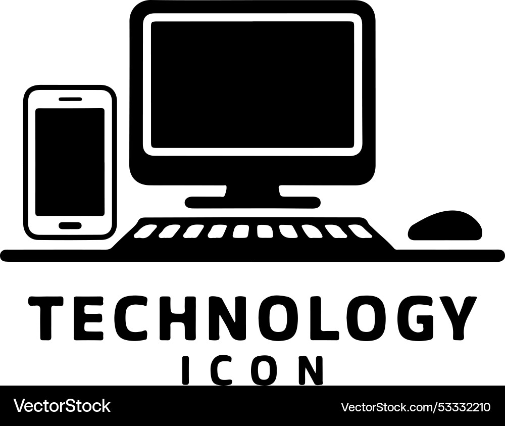 Technology-related icons Royalty Free Vector Image