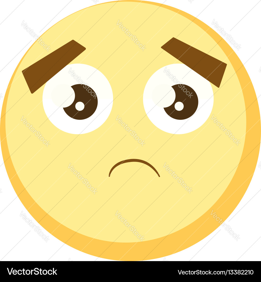 Yellow emoji icon for app game ui or web design Vector Image