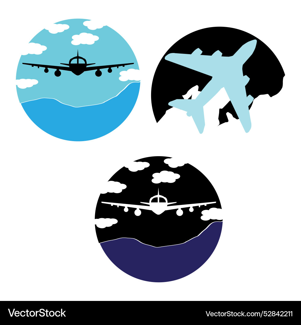 Airplane icon symbol design Royalty Free Vector Image
