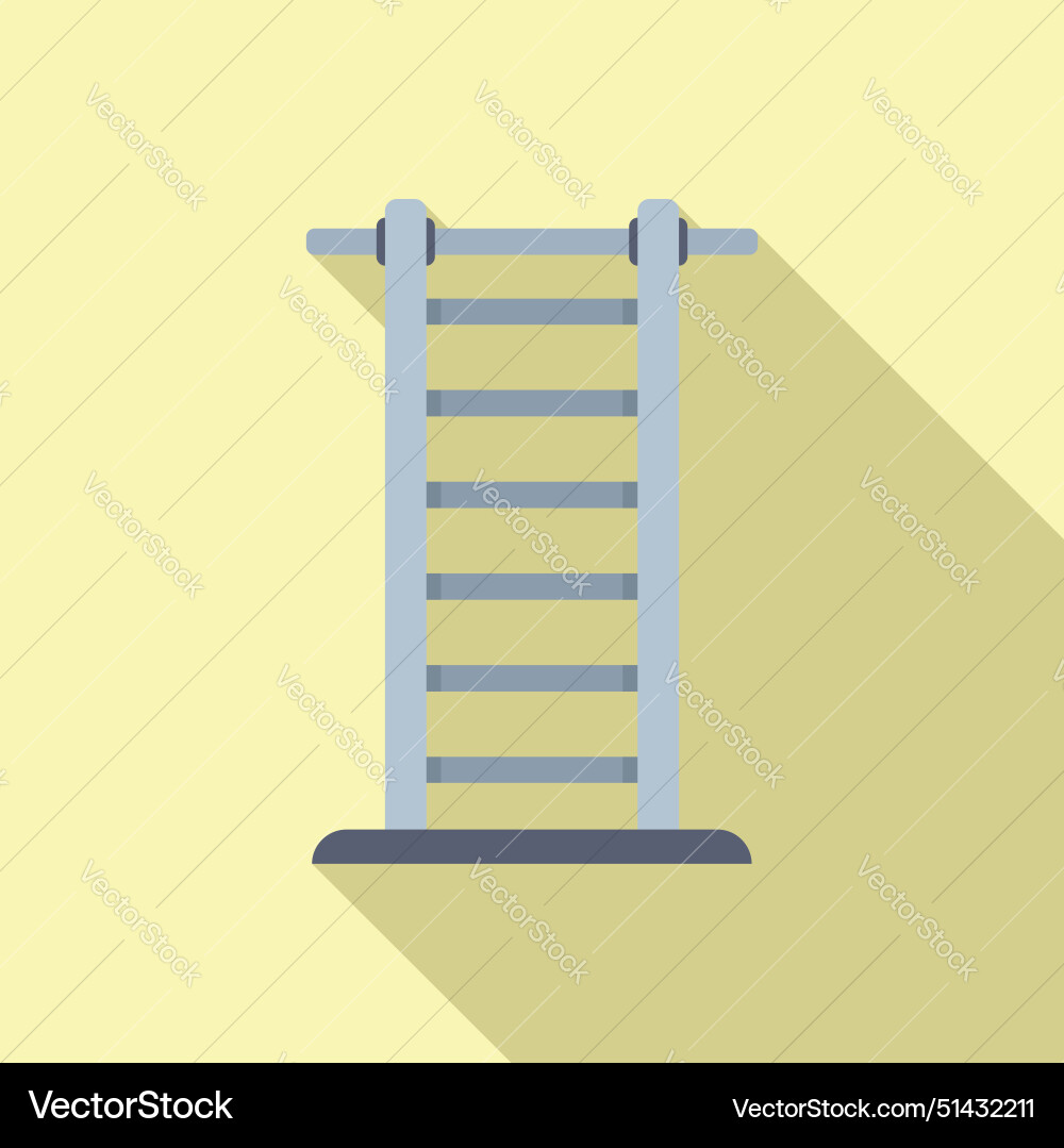Flat design of step ladder Royalty Free Vector Image