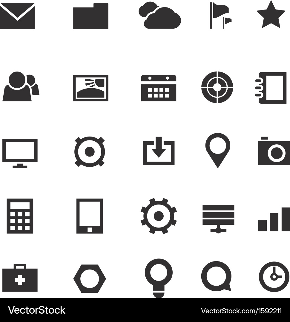 Web pictograms Royalty Free Vector Image - VectorStock