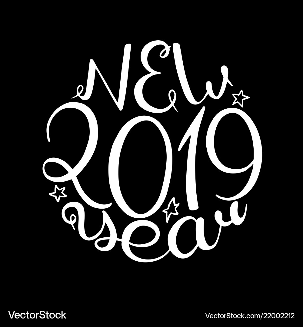 2019 new year Royalty Free Vector Image - VectorStock