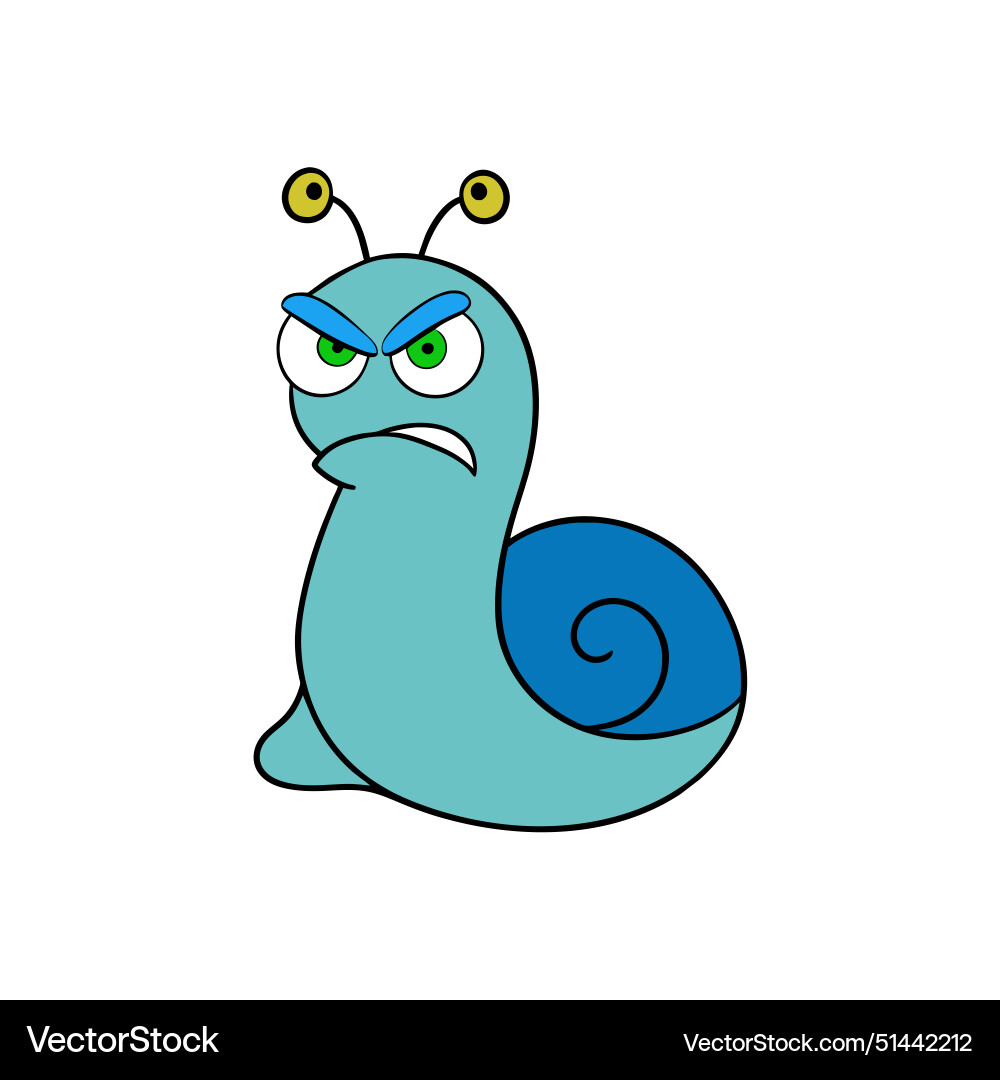 Aplysia snail angry icon Royalty Free Vector Image