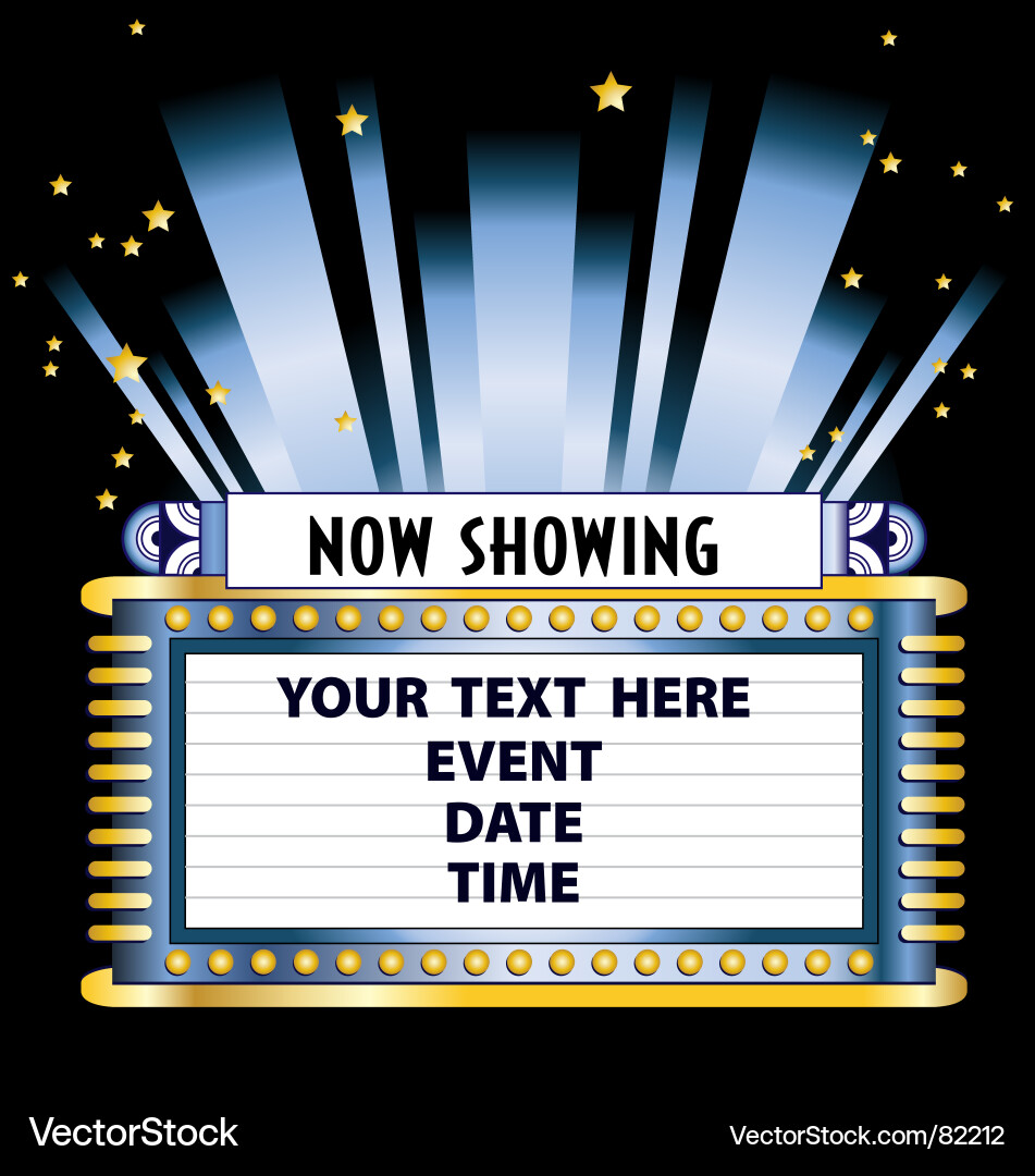 Broadway lights Royalty Free Vector Image - VectorStock