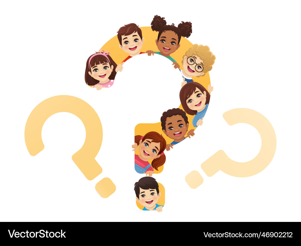 Question kids Royalty Free Vector Image - VectorStock
