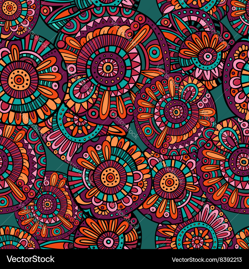Abstract ethnic background Royalty Free Vector Image