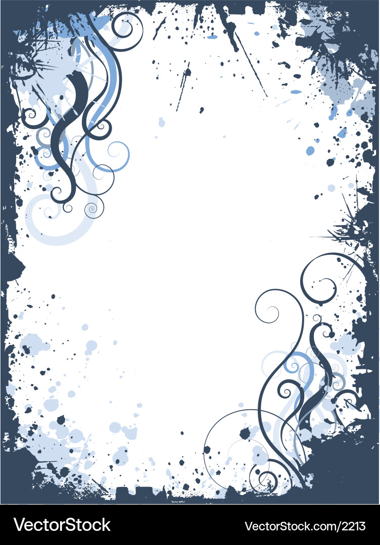 Colorful Swirls Border Royalty Free Vector Image
