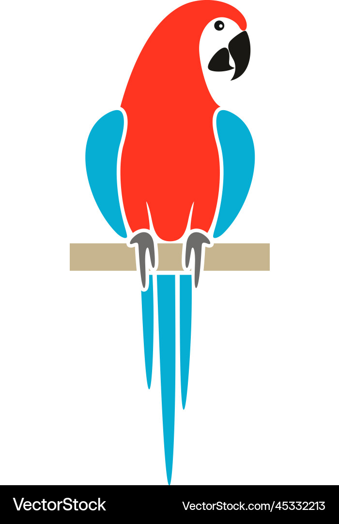 Parrot macaw Royalty Free Vector Image - VectorStock