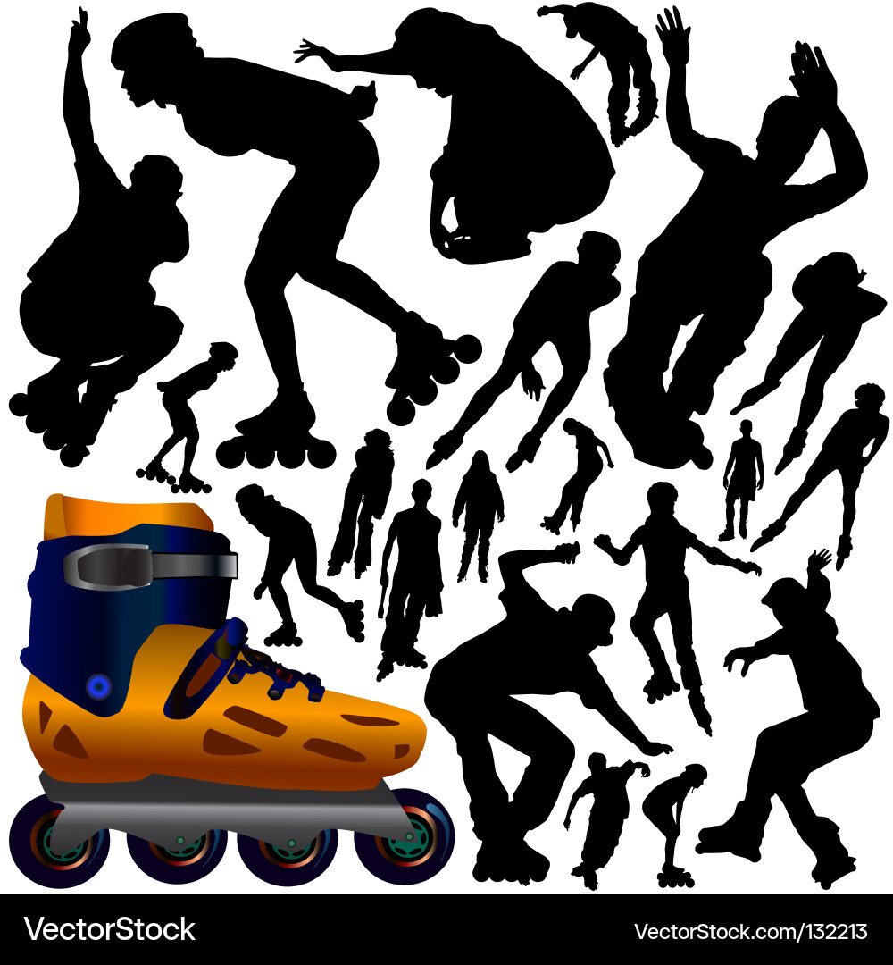 Rollerblade Royalty Free Vector Image - VectorStock