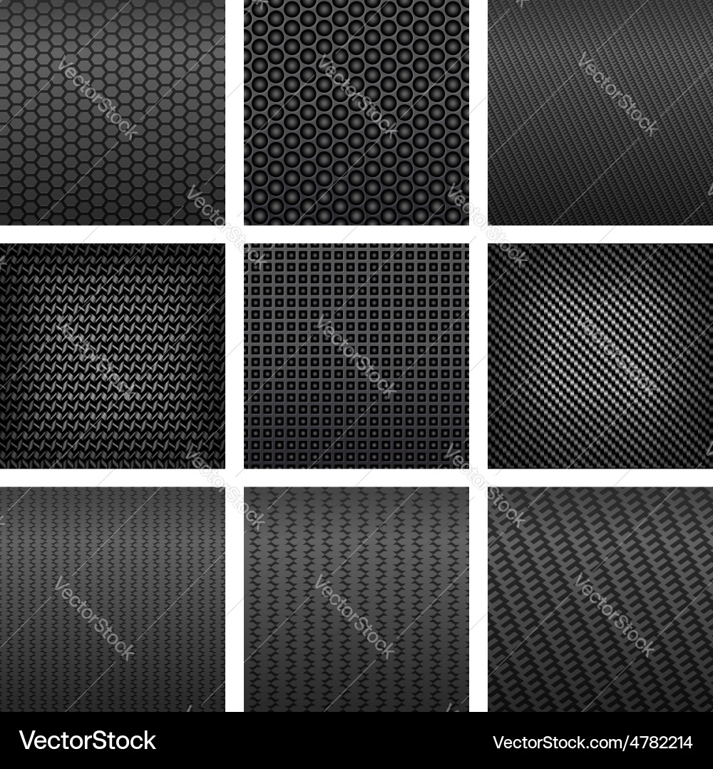 Carbon Fiber Pattern Backgrounds Royalty Free Vector Image