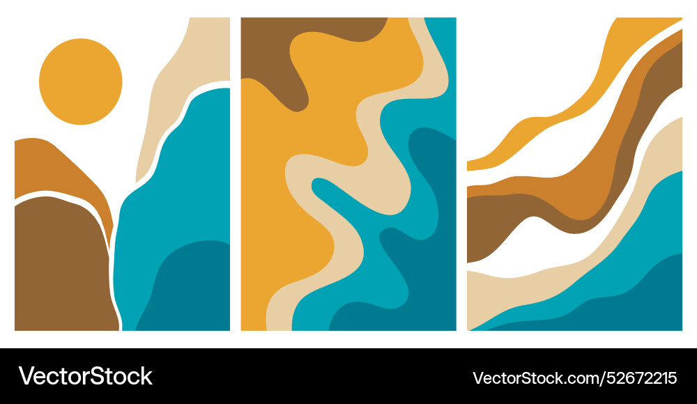 Creative minimalist hand draw abstract art Vector Image