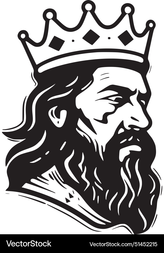 King - minimalist and simple silhouette Royalty Free Vector