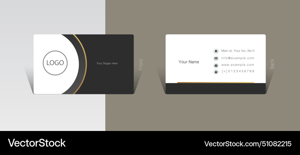 Visit card ideas 58 Royalty Free Vector Image - VectorStock