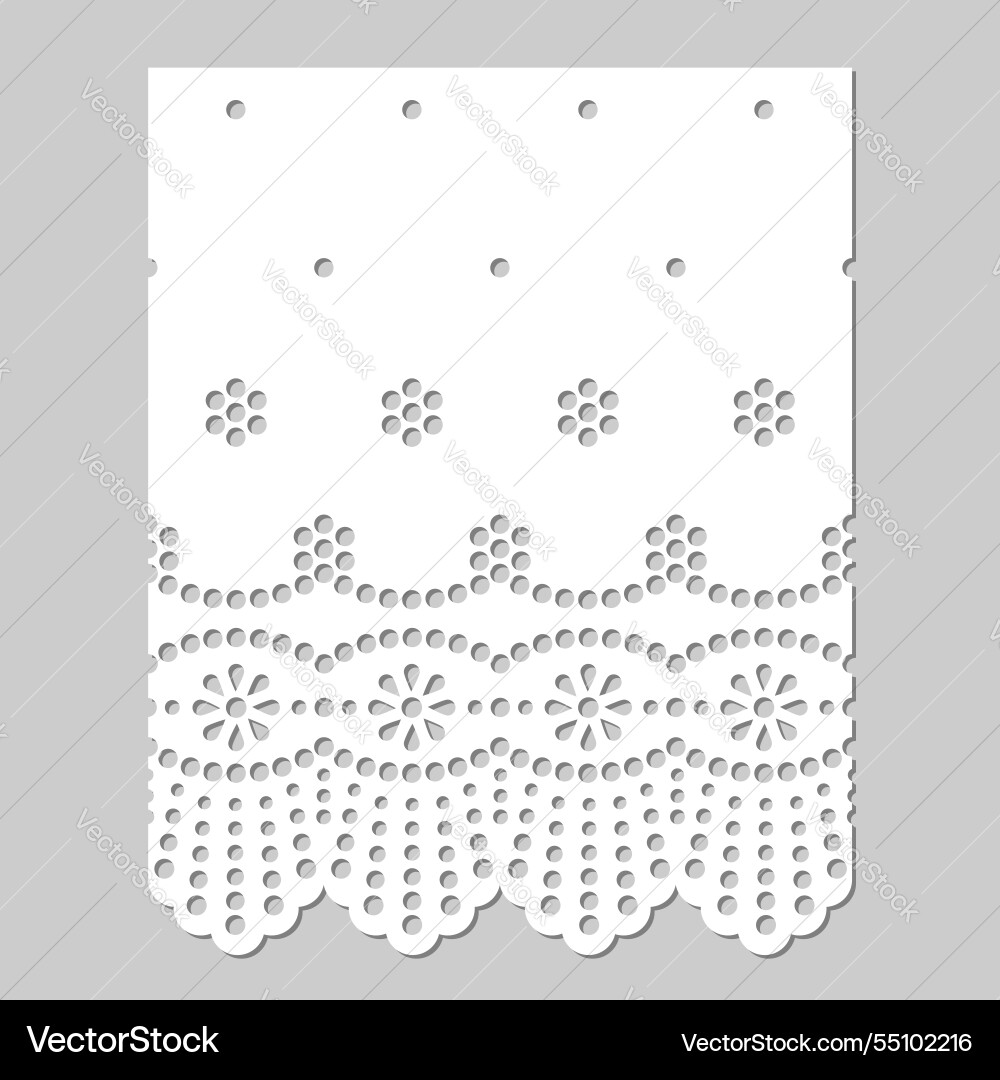 Anglaise cotton eyelet lace design Royalty Free Vector Image