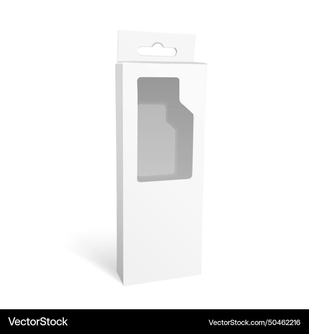 Blank paper box Royalty Free Vector Image - VectorStock
