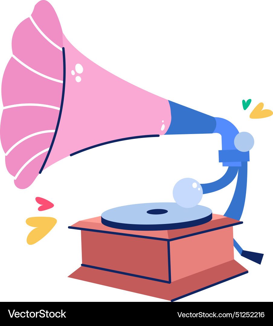 Gramophone music Royalty Free Vector Image - VectorStock