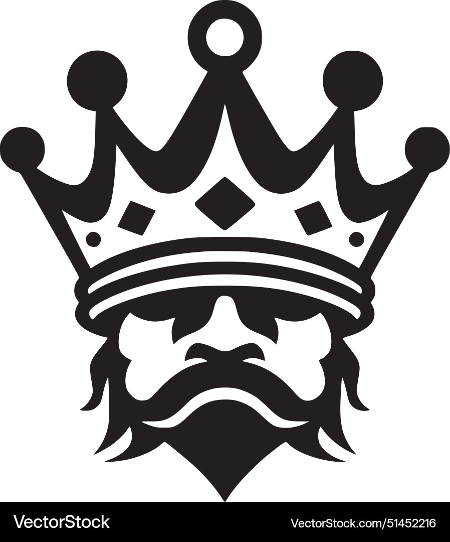 King - minimalist and simple silhouette Royalty Free Vector