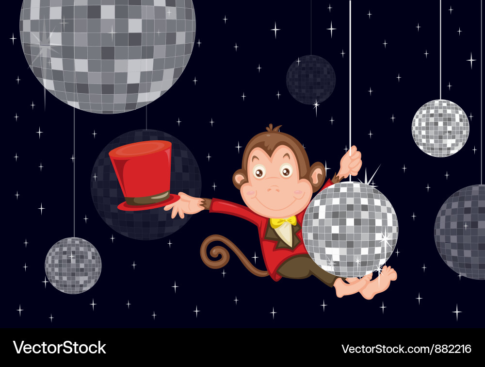 Monkey star Royalty Free Vector Image - VectorStock