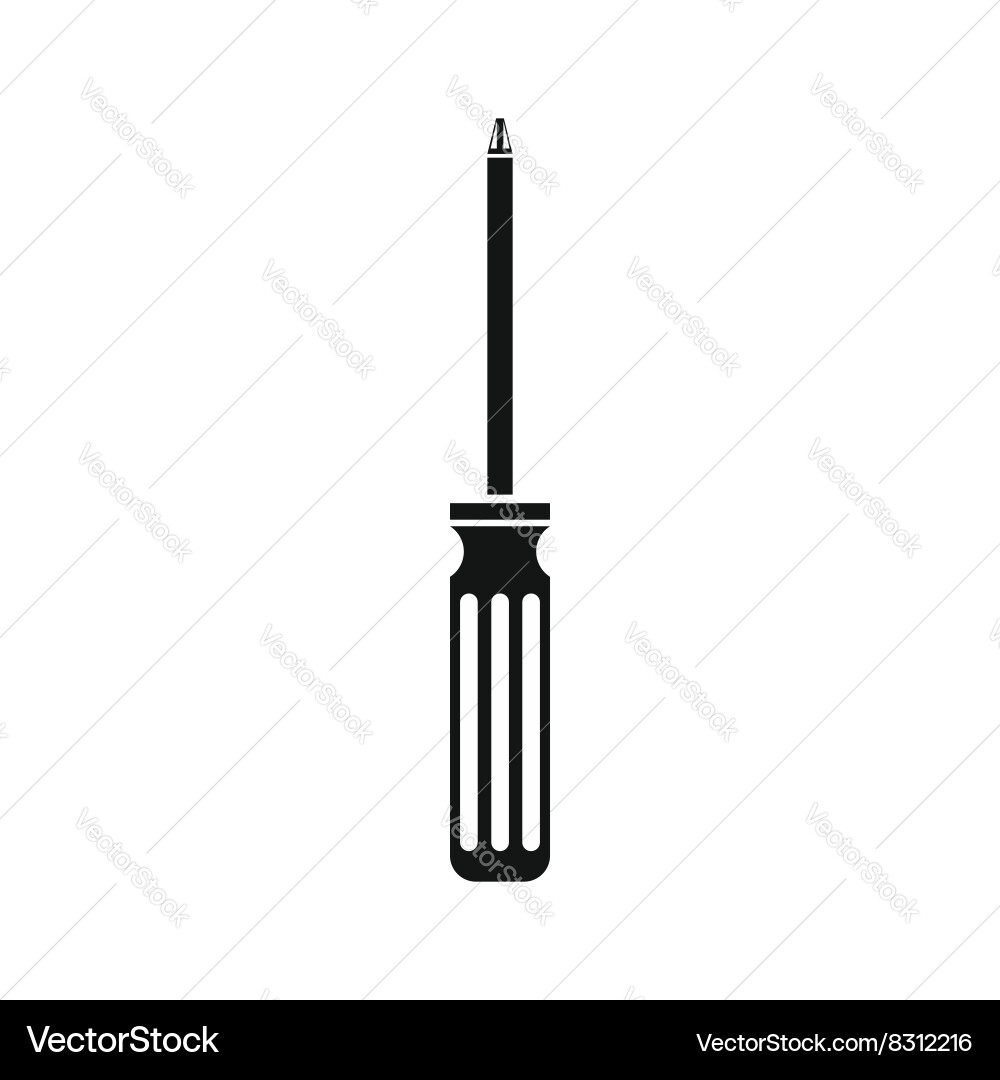 Simple Screwdriver Icon Royalty Free Vector Image