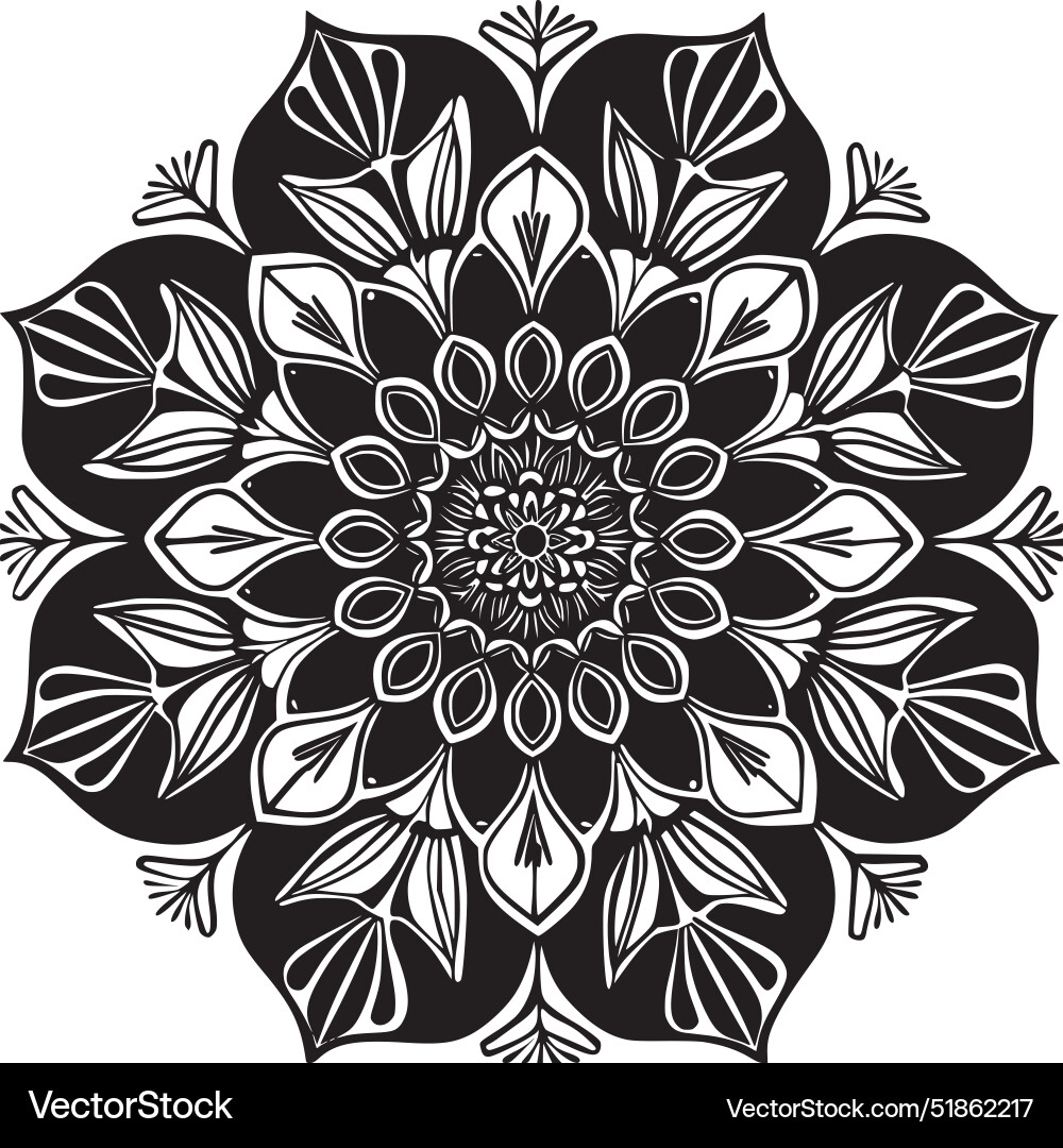 Mandala art Royalty Free Vector Image - VectorStock