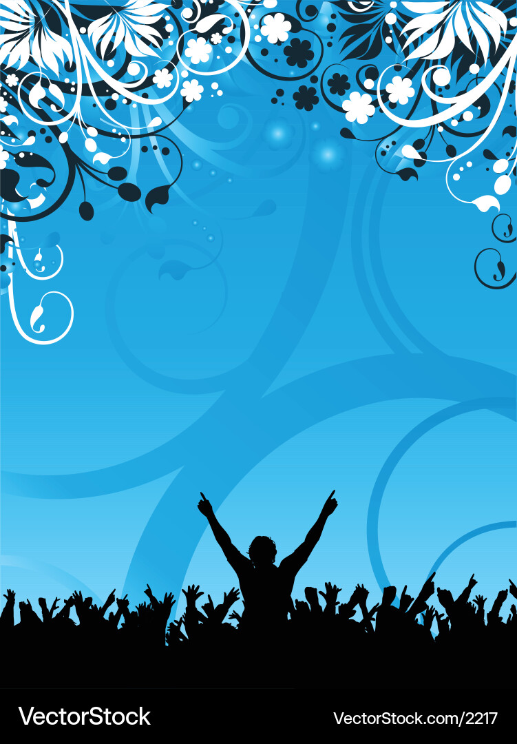 Party crowd Royalty Free Vector Image - VectorStock