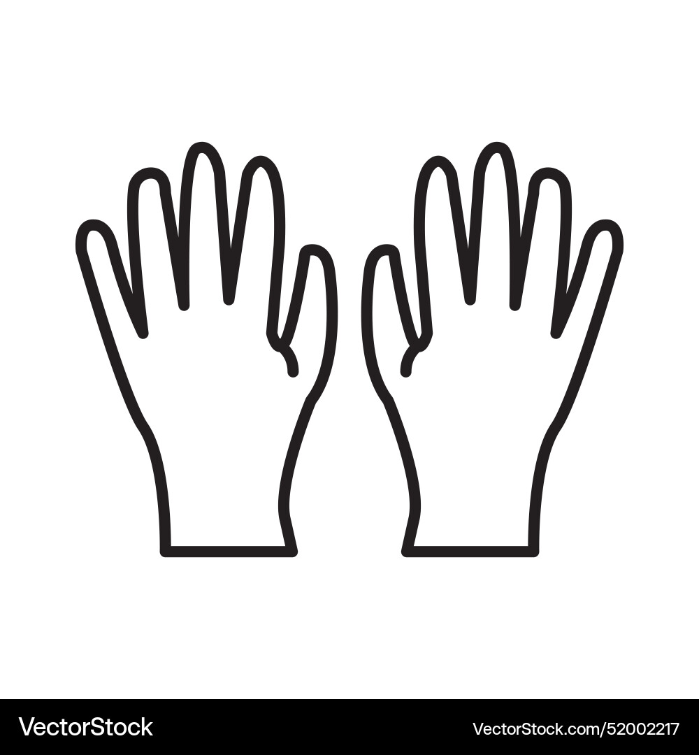 Safety gloves icon essential for industrial Vector Image