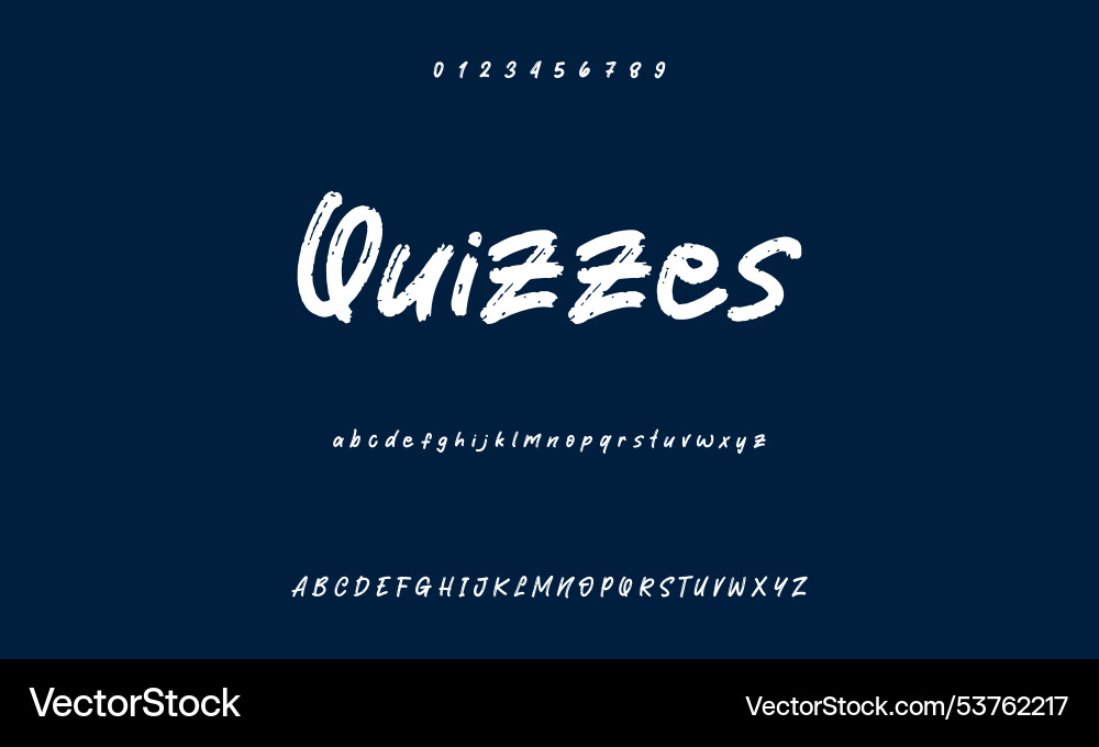 Stylish brush painted an uppercase letters Vector Image